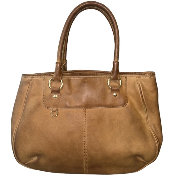 J. Crew | Bags | J Crew Collection Distressed Camel Tan Leather ...